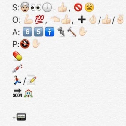 Orthopaedics to Begin to Use Emojis in Progress Notes | GomerBlog