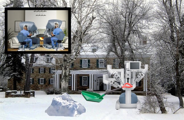 Da Vinci Robots to be Deployed for Snow Shoveling | GomerBlog