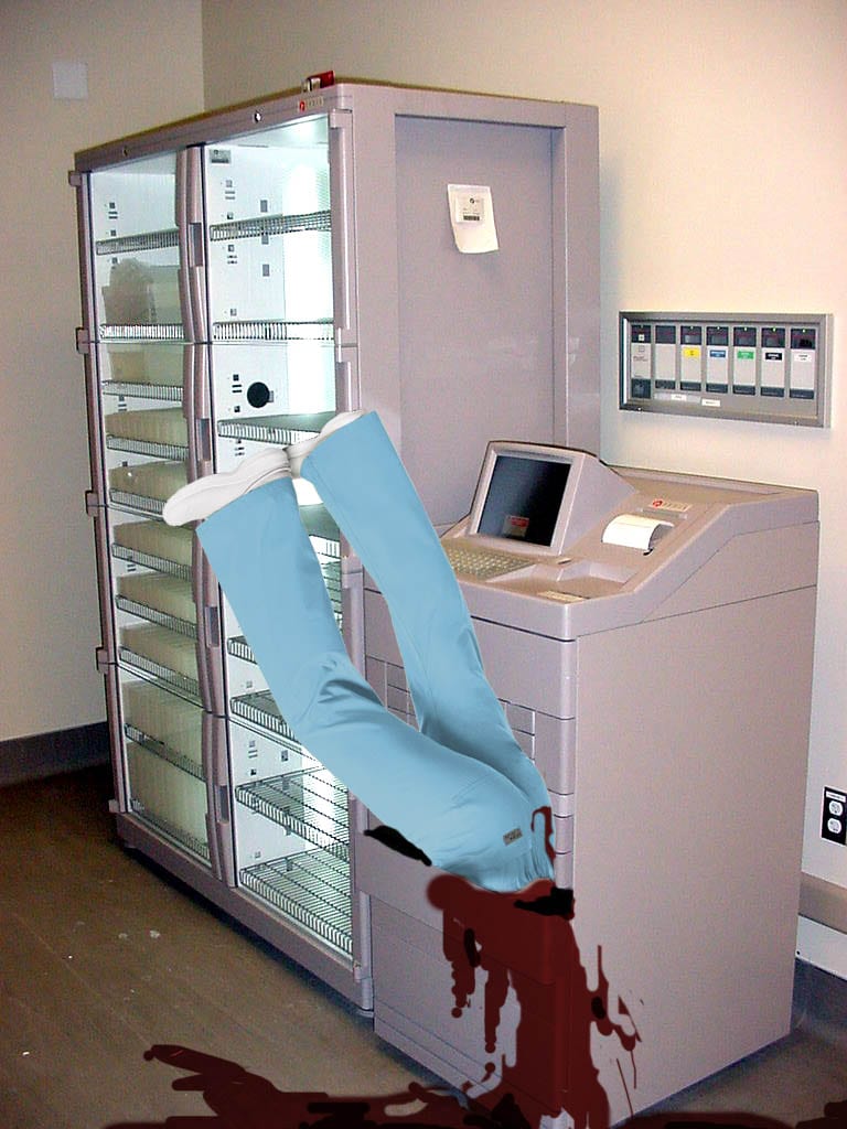 Spooky: Pyxis Swallows Nurse Whole, Rescue Underway | GomerBlog